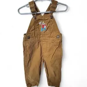 Carter's | Bottoms | Custom 2 Month Patched Tan Goofy Overalls For Baby ...